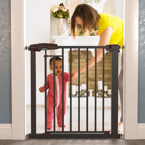 Baybee Kids Auto Close Safety Gate, Extra Tall Wide Durable Baby Gate ...