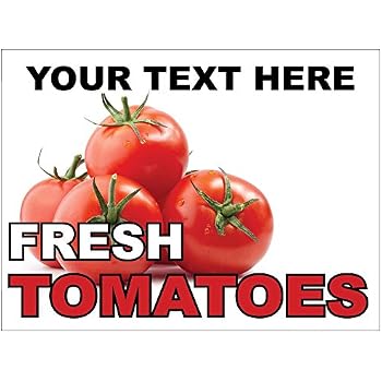 Amazon.com : Personalized Printing 4U Fresh Tomatoes for Sale Yard Sign ...