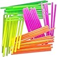 Amazon.com: Colorful, Retro Blacklight Neon Drinking Straws 300pk ...