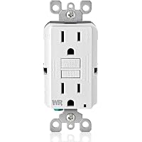 Leviton GFTR1-W Smartest Self-Test SmartlockPro Slim GFCI Tamper ...