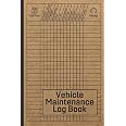 Vehicle Maintenance Log Book: Car Repair Journal / Automotive Service ...