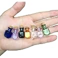 Amazon.com: Mini Glass Color Bottles Rectangle Cute Bottles With Cork ...