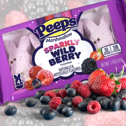 Peeps Marshmallow Candy Limited Edition Sparkly Wild Berry Flavored ...