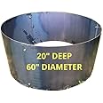 Amazon.com: Steel Fire Pit Ring 20" Deep x 60" Diameter : Patio, Lawn ...