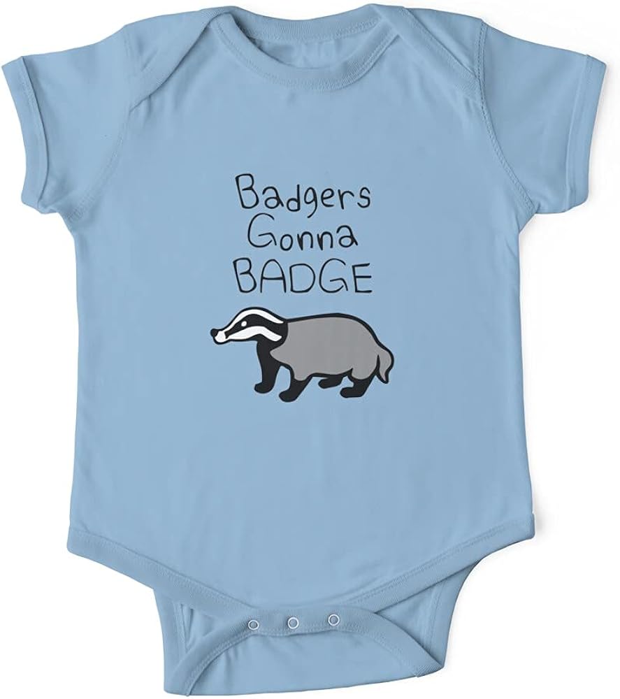 Amazon.com: Badgers Gonna Badge Baby Onesie Outfit Bodysuits One-piece ...