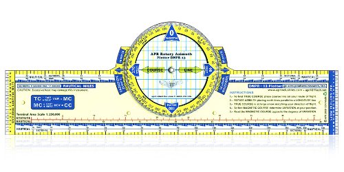 13 Deluxe Color Azimuth Compass Rose Navigation Plotter by APR ...