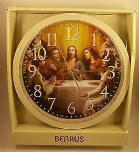 Amazon.com: Benrus Last Supper Wall Clock : Home & Kitchen