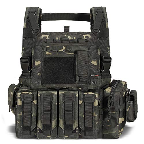 vAv YAKEDA Tactical Vest Military Vest for Men (Black cp) in Oman ...