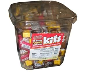Amazon.com : Kits Original Flavored Taffy Chews Strawberry Banana ...