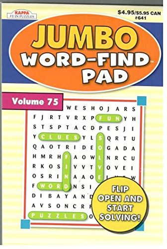 Jumbo Word Find Pad Volume 75: Various: Amazon.com: Books