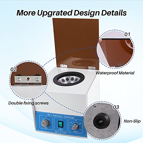 Electric Lab Benchtop Centrifuges 12x20ml, Cekegon 80-2 Centrifuge Machine With 2350xg, Timer ...
