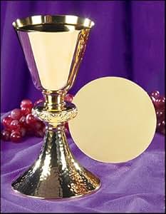 Amazon.com: Gold Gild Catholic Christian Ornate Node Chalice Goblet Cup ...