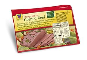 Vienna Beef Uncooked Corned Beef (approximately 3.8 lb.): Amazon.com ...