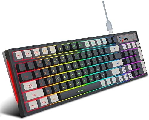 HXSJ L900 2.4G Wireless Keyboard 96 Keys ABS Dual-Color Injection ...