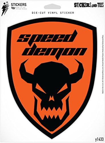 Amazon.com: Speed Demon Badge Vinyl Sticker Small Window Bumper Phone ...
