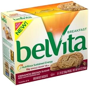 Amazon.com : Belvita Breakfast Bar, Cinnamon and Brown Sugar, 1.76 ...