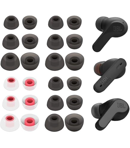 Jbl Earbud Tips Kwnobile Replacement Ear Tips For JBL Tune Flex - 8 ...