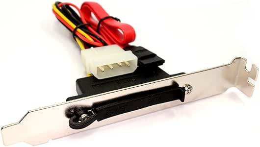 Amazon.com: kenable SATA + SATA Power PCI Back Plate Converts Internal ...
