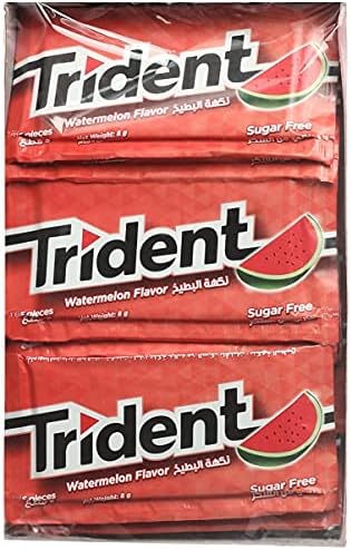 Trident Gum with Watermelon Flavour slabs x(12 pieces) price in Egypt ...