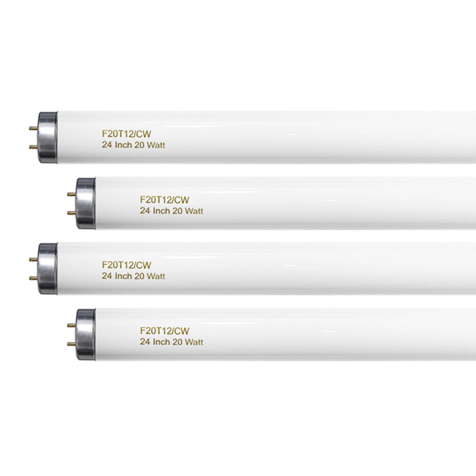 Konideke 24 Inch T12 Fluorescent Tube Light Bulb 20 Watt Cool White ...