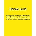 Amazon.com: Donald Judd: Complete Writings 1959–1975: Gallery Reviews ...