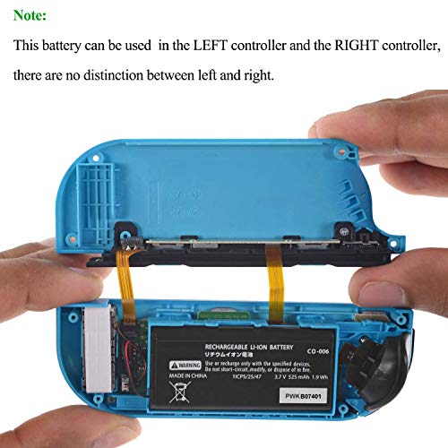 OSTENT 525mAh Rechargeable Battery Pack Replacement for Nintendo Switch ...