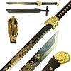 DTYES Full Handmade Sharp Single Edge Chinese JIn Yi Wei Sword Straight ...