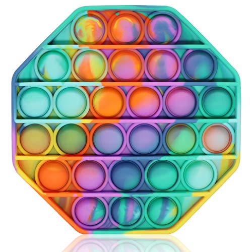 Push Pop Fidget Toy, Push Pop Bubble Sensory Fidget Toy Silicone Pop ...