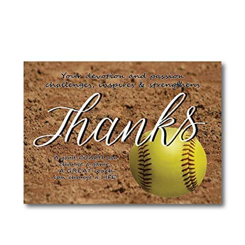 Amazon.com: Thank You Softball, Ready to Frame, Gift for Man or Woman ...