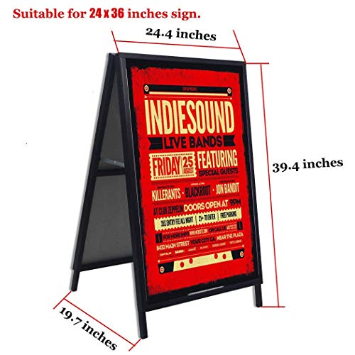 YDisplay A Frame Sidewalk Sign 24x36 inches Sandwich Board Signs ...