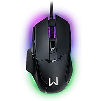 Mouse Gamer Rainbow Gunter 6400DPI Warrior – MO297, Preto | Amazon.com.br