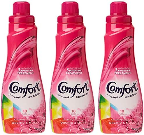 Comfort Concentrated Fabric Softener Orchid & Musk, 750 ml (Pack of 3) price in UAE | Amazon UAE ...