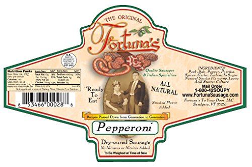 BUNDLE:All Natural, Nitrate Free Dry Cured Pepperoni 3 packs-{9oz. Pkg ...