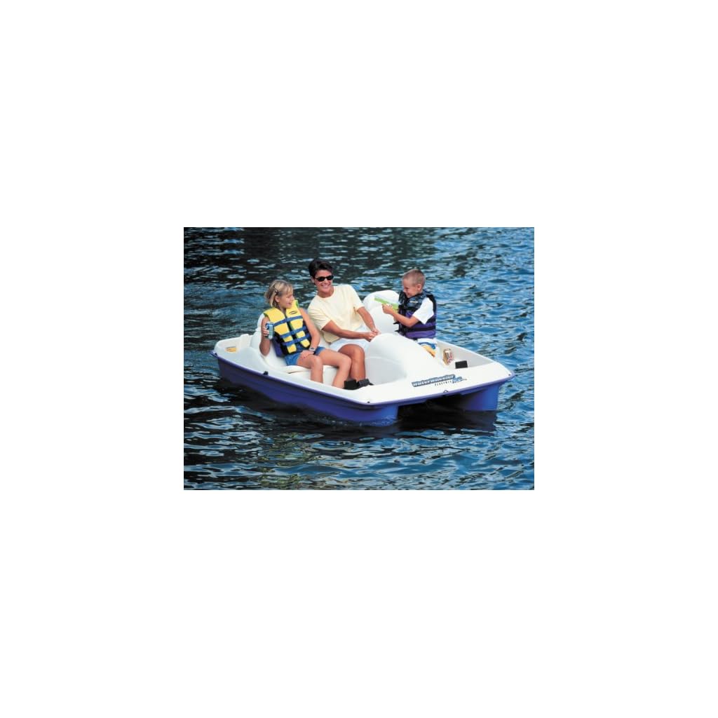 Sun Dolphin Water Wheeler Electric ASL 5 Person Pedal Boat with Canopy ...