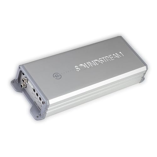 Soundstream RSM1.4000D, Compact Class-D Subwoofer Amplifier, 4,000 ...