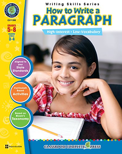How To Write A Paragraph Gr 5 8 Writing Skills Classroom Complete How To Write A Paragraph Gr 5 8 Writing Skills Classroom Complete