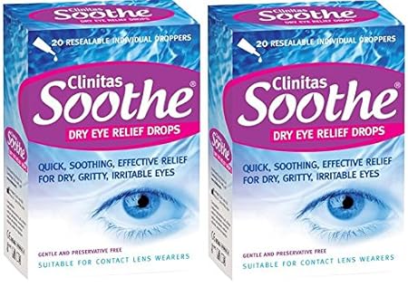 Clinitas Soothe Lubricant Eye Drops x 2: Amazon.co.uk: Health ...