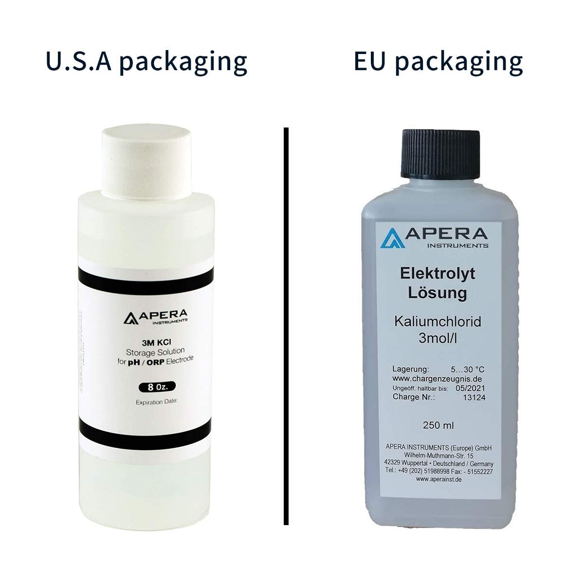 Apera Instruments 3M KCL Storage Soaking Solution (8 Oz.) For PH And ORP Electrodes on Galleon ...
