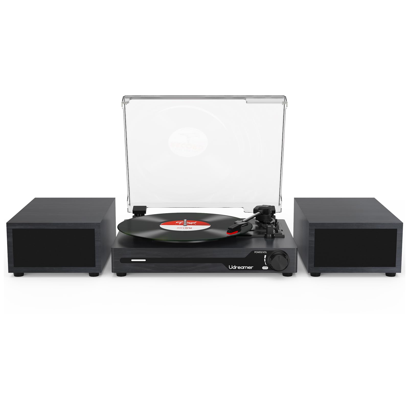 Vinyl Record Player with External Speakers BT 5.3 Wireless Turntable ...