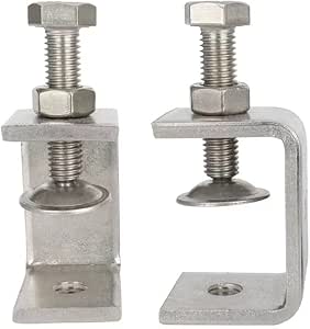 Amazon.com: C Clamps Heavy Duty Stainless Steel - Small Metal Clamps ...