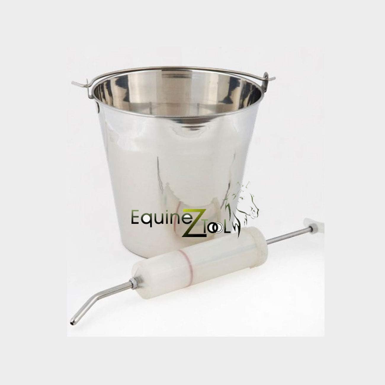 Amazon.com: Equinez Tools Stainless Steel Bucket 10 L, incl. dose ...
