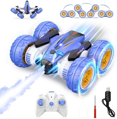 AEROQUEST Remote Control Car - Double Sided RC Stunt Car, 360°Rotating ...