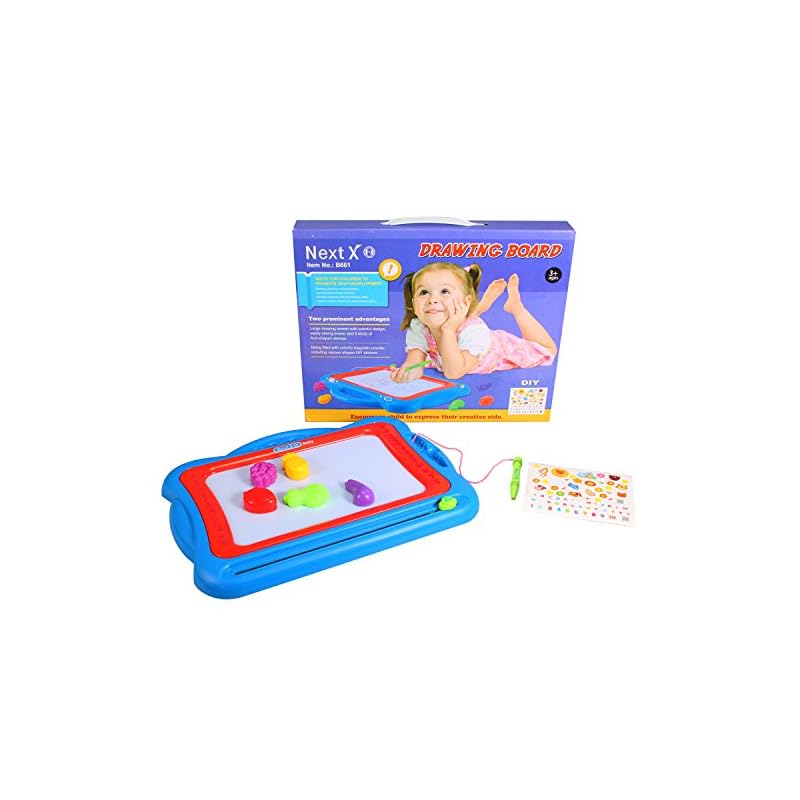 Magnetic Drawing Board for Kids, Geekper 16 Inch Magnet Drawing Pad ...