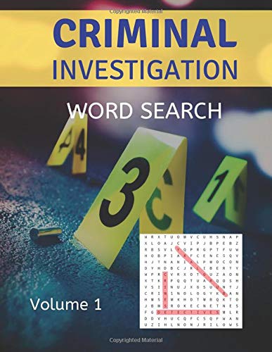 Criminal Investigation Word Search (Volume 1): Puzzle Book for Thriller ...