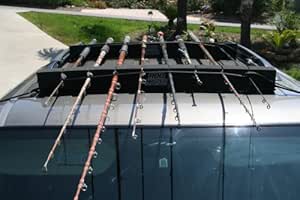 Amazon.com : ColdTuna Vehicle Roof Top Fishing Rod Rack : Sports & Outdoors