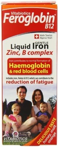 Amazon.com: Feroglobin Vitabiotics -B12 Iron Supplement Liquid 200Ml by ...