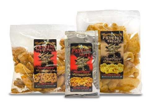 Psycho Nuts - Ghost Pepper Peanuts 3 Pack (3 x 80g bags): Amazon.co.uk ...
