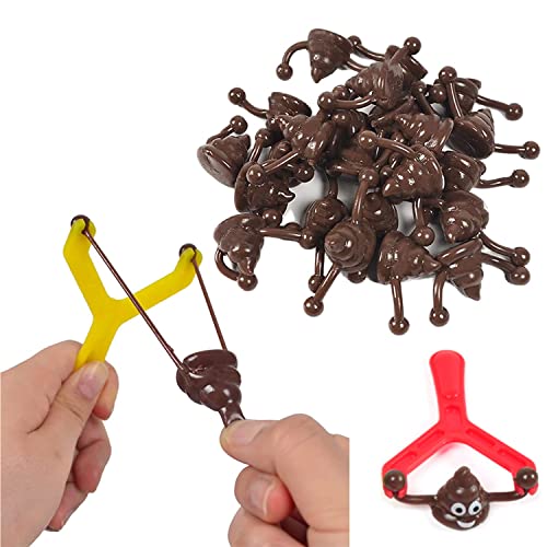 Mua 10/20 Pcs Poop Slingshot Toy - Mini Rubber Slingshot Flying Poop ...