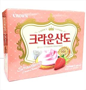 Crown Biscuit Sando Strawberry, 5.6 Ounce: Amazon.com: Grocery ...