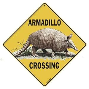Armadillo Crossing Sign: Amazon.ca: Home & Kitchen